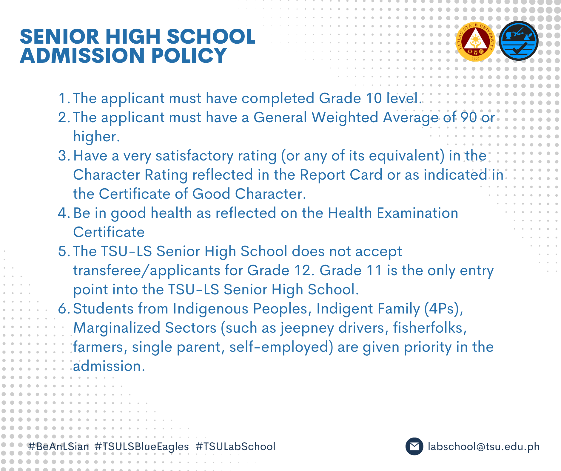 TSU Laboratory School Junior High School and Senior High School ...